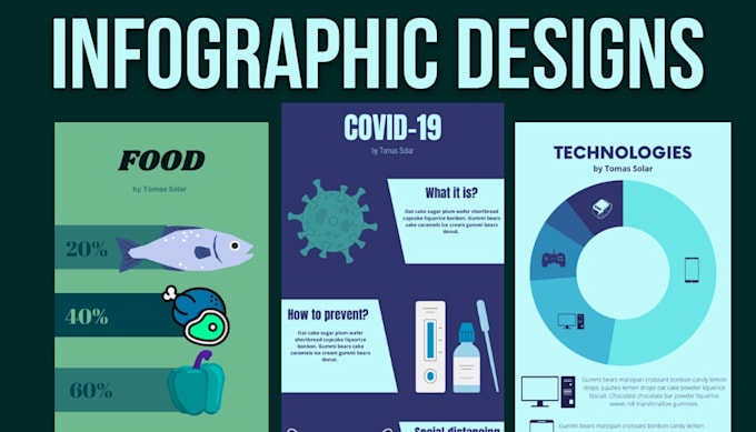 Make creative and unique infographics by Tomsolr | Fiverr