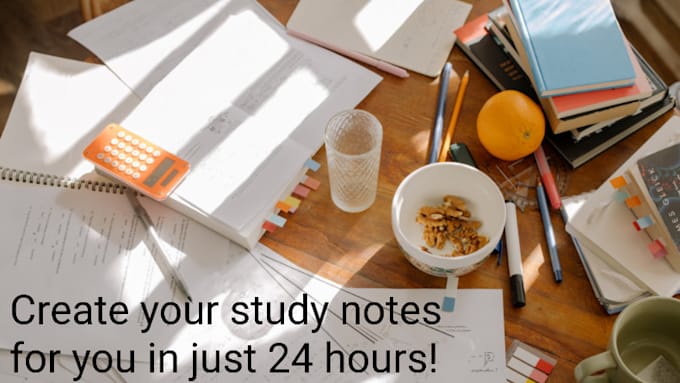 Create your study notes for any topic by Ashlynwillis | Fiverr