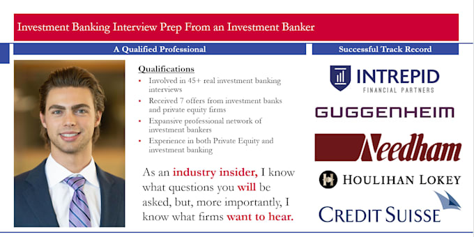 Prepare you for your banking interview by Johnljenkins | Fiverr