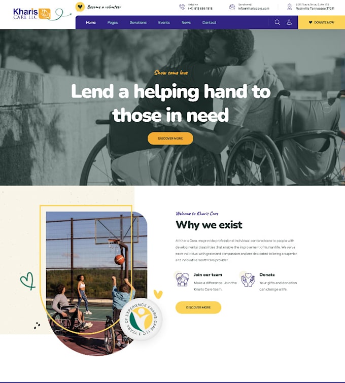 Build a modern wordpress website with a unique web design by Lordkyei | Fiverr