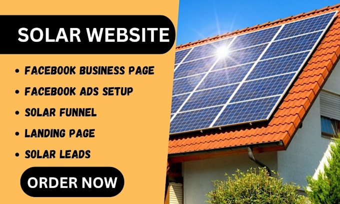 Design a converting solar website solar landing page for solar leads ...