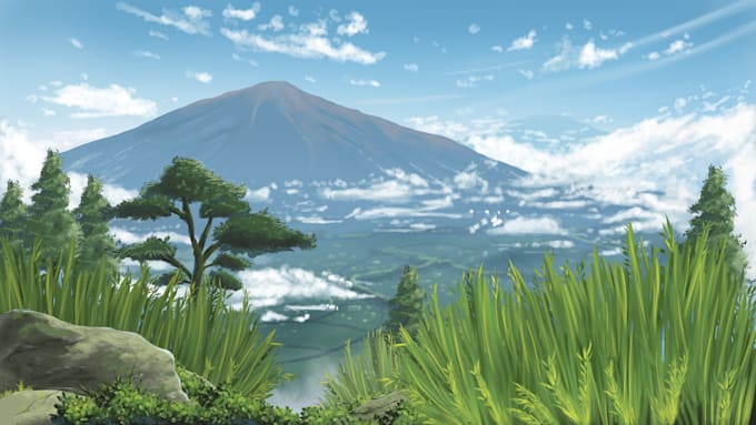 Draw anime or animation background for you by Neptphantasm | Fiverr