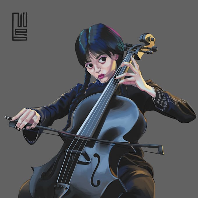 Going to illustrate a portrait with pictorial style by Samyranube | Fiverr