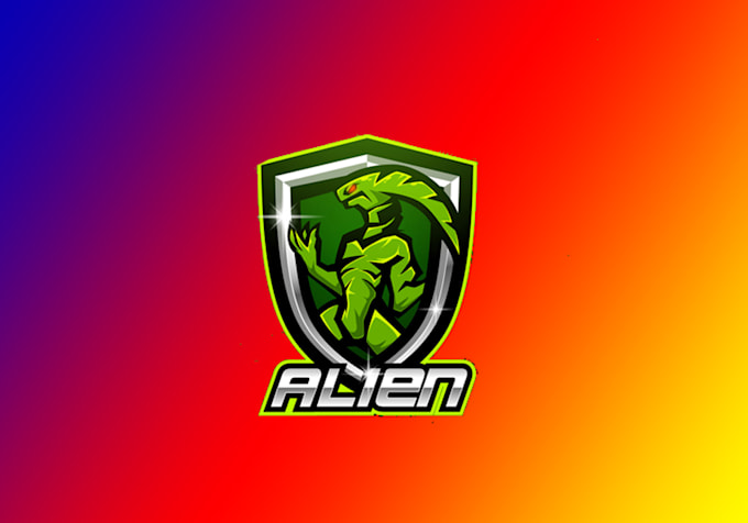 Design an awesome alien mascot sport gaming logo with express delivery ...