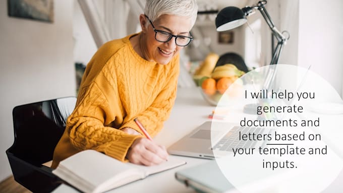 Generate letters or documents based on your template and inputs by ...