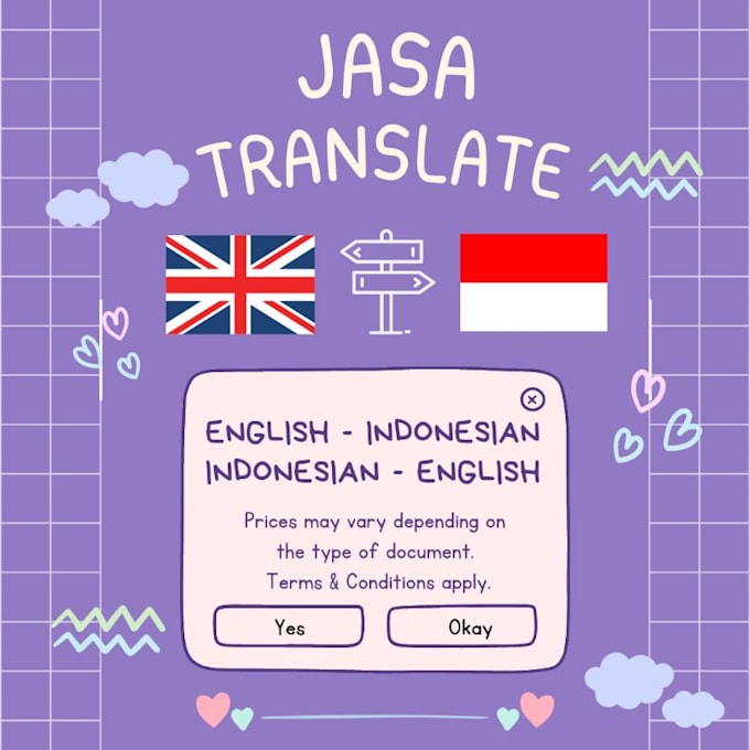 Translate english to indonesian or indonesian to english by Hxdxis | Fiverr