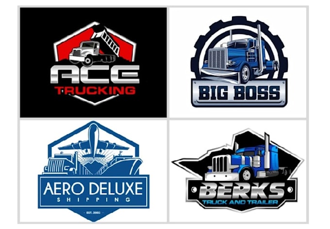 Do unique trucking , dispatcher, logistics, transport logo design by ...