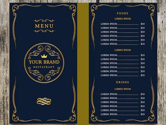 Design unique restaurant food menu and flyer by Mahirazk | Fiverr