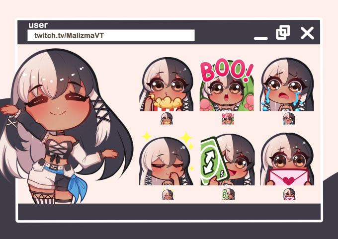 Draw Cute Chibi Emotes For Your Discord Twitch Stream By Emiinnoo Fiverr
