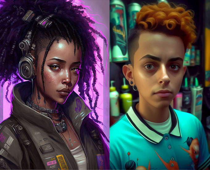 Do a super hero style portrait by Nazimdob | Fiverr