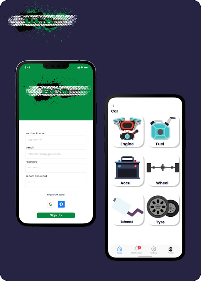Make uiux design mobile apps clean and responsive by Robertbetaicac | Fiverr