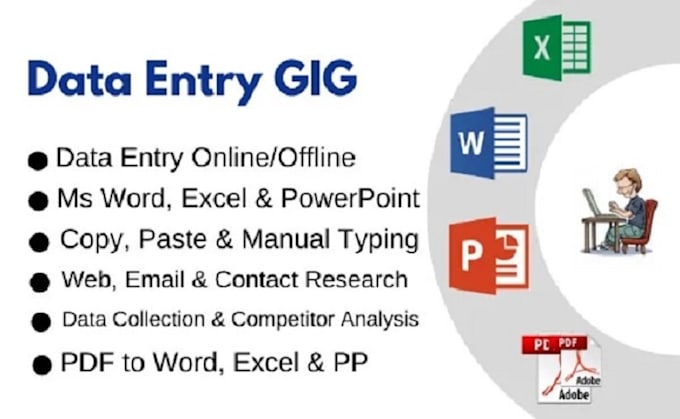 Perform data entry tasks in ms office application by Arshadislam5301 ...