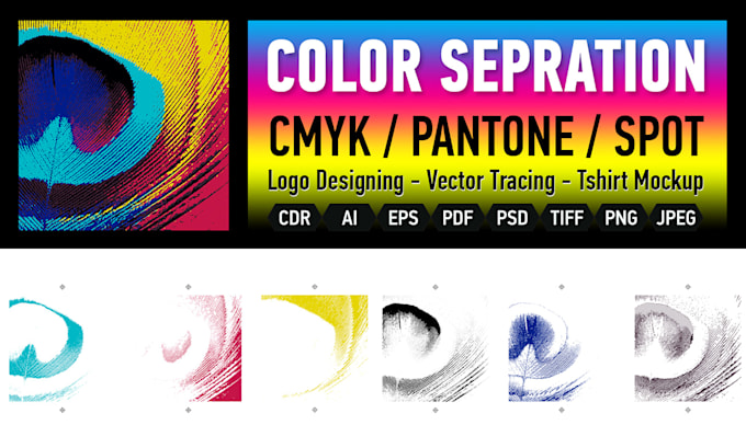 Color separation for screen printing, simulation, spot and vector ...