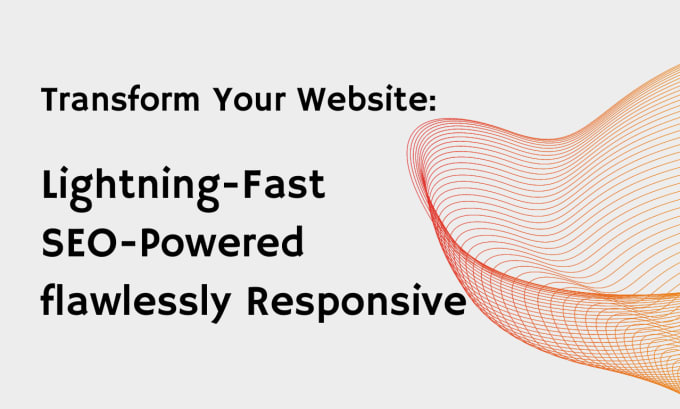 Speedup And Optimize Any Custom Website Html Css Javascript By Iysamohamed Fiverr