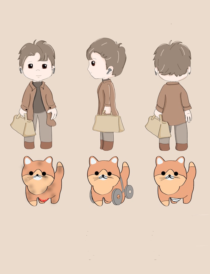 Draw 2d game characters by Melekkaleli | Fiverr