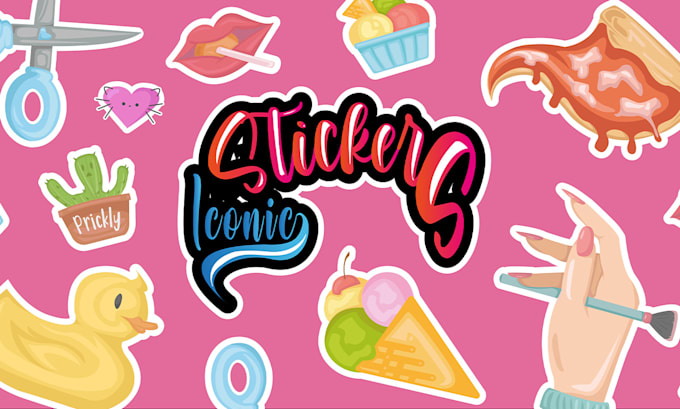 Create custom sticker and tshirts design for you by Aleyart1 | Fiverr