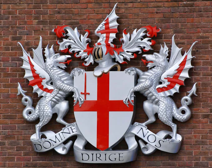 Design professional arms heraldry logo by Cathryn_grady | Fiverr