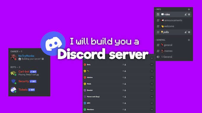 Build and setup a discord server by Pqscal | Fiverr