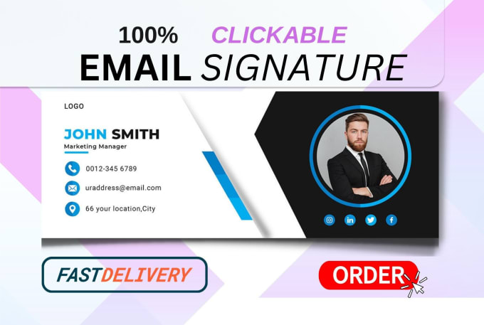 Make a clickable and responsive html email signature by Jahid_hm | Fiverr Make a clickable and responsive html email signature by Jahid_hm | Fiverr