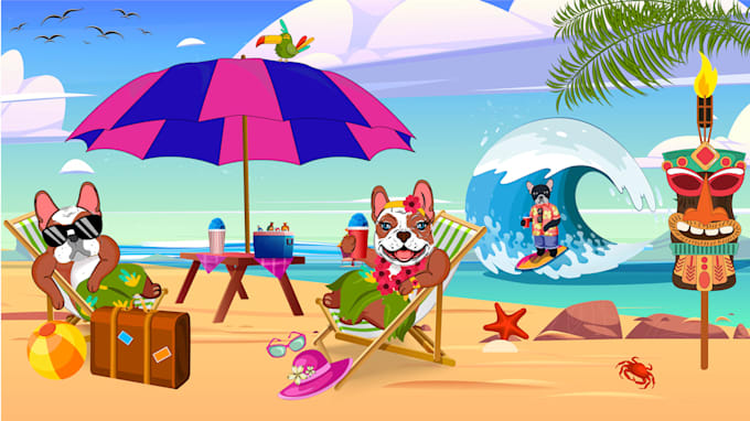 Illustrate custom cartoon characters and animals by Graphtyware | Fiverr