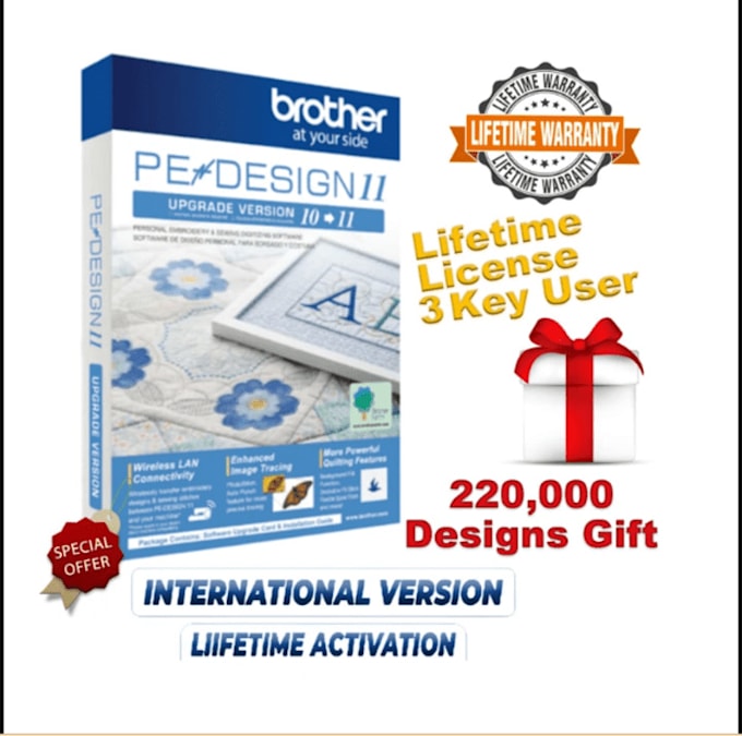 Install your computer pe design 11 embroidery digitizing by Samsouka ...