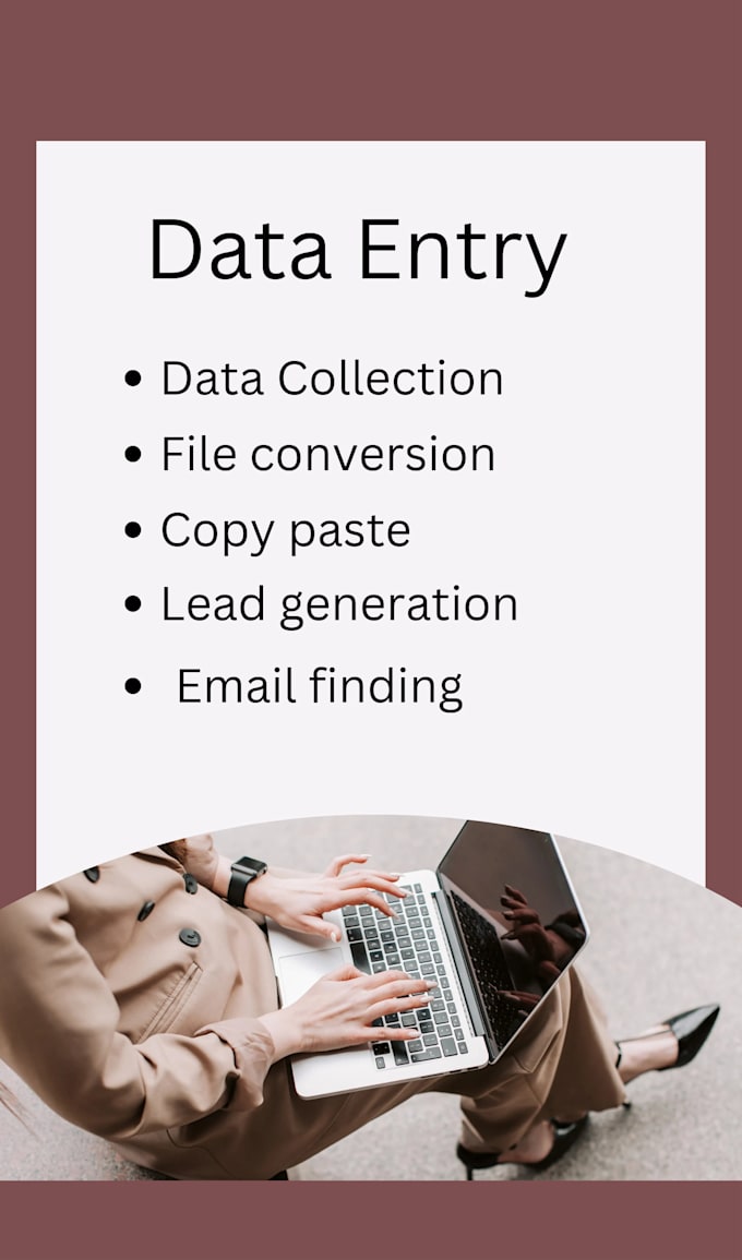 Do data entry ,typing ,file conversion ,copy paste by Farwahshabbir ...