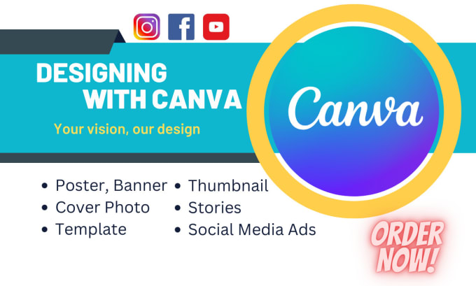 Create poster, template, banner, thumbnail designs for social media on ...