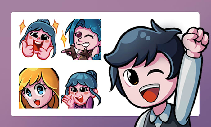 Create custom emotes twitch by Faridzm | Fiverr