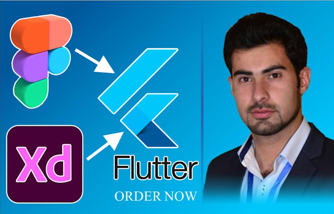 Convert figma, xd design to flutter ui android and ios mobile app by Hanifkhan5292 | Fiverr