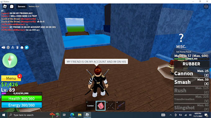 Lvl up ur leo fruit in blox fruits by Colton690292 | Fiverr