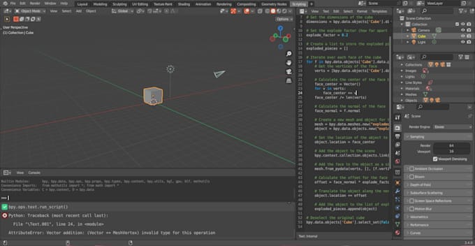 Write any blender script for you by Blenderscripter | Fiverr