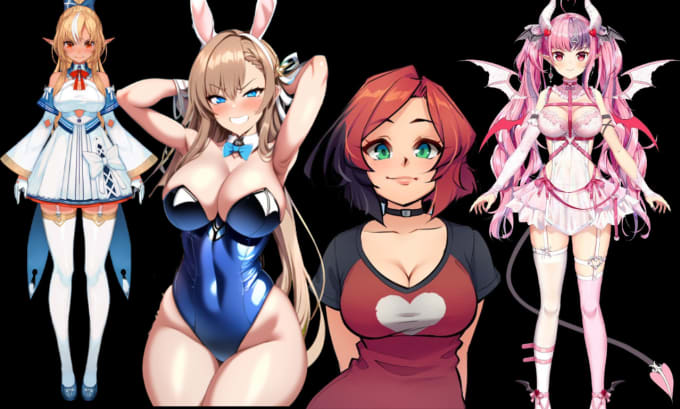 Draw live2d model, rig vtuber, anime model, facerig, oc, dnd, nsfw ... Draw live2d model, rig vtuber, anime model, facerig, oc, dnd, nsfw ...