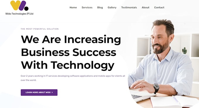 Develop a creative and beautiful website according to your needs by ...