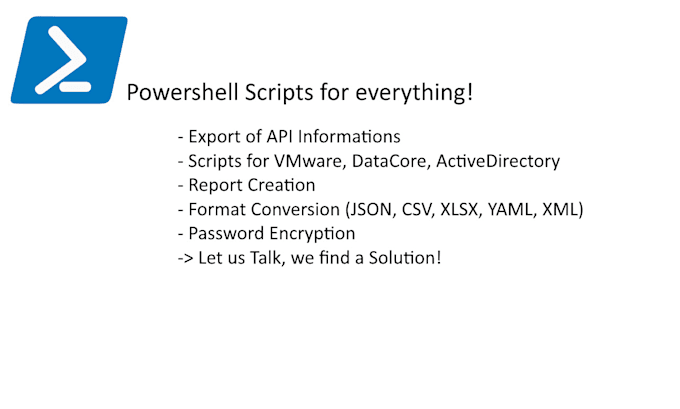 Develop Powershell Scripts For Everything By Gamma Red Fiverr