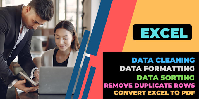 Do excel data cleaning, formatting, removing duplicate rows and sorting ...