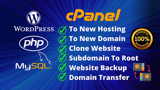 Backup Move Migrate Wordpress Website To New Host Domain By Hbkservices Fiverr 5324
