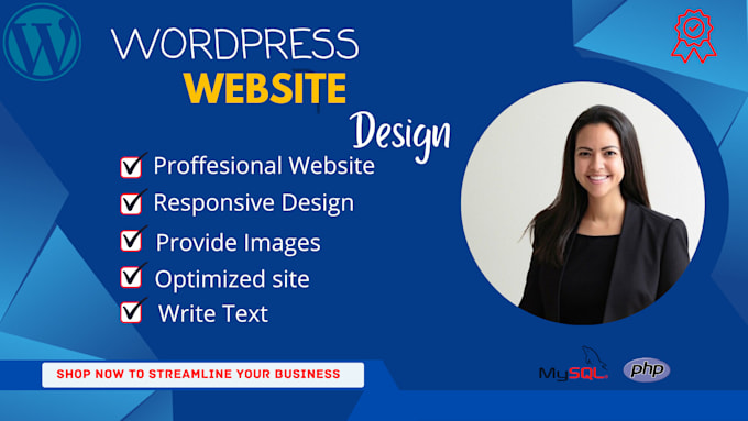 Do wordpress website development, design, redesign, build ecommerce ...