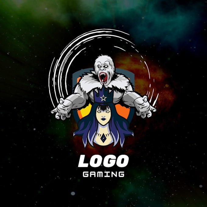 Witch gorilla esports team gaming logo by Moazzamzahid | Fiverr