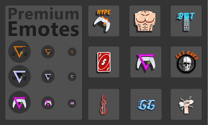 Create your stream emotes by Strangrstudios | Fiverr