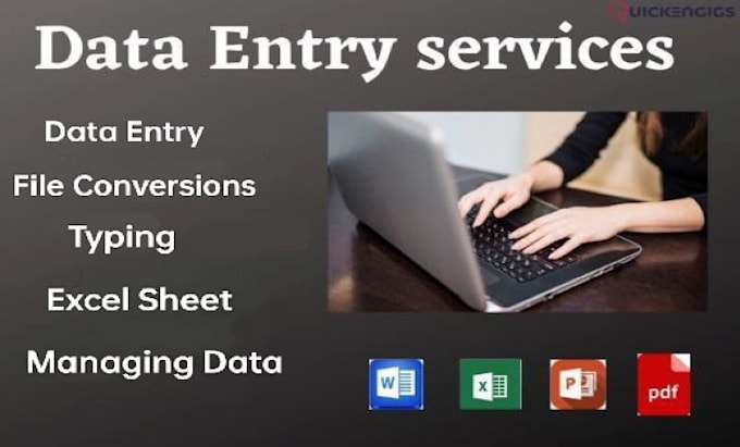 Do accurate data entry, file conversion, typing, and making slides by ...
