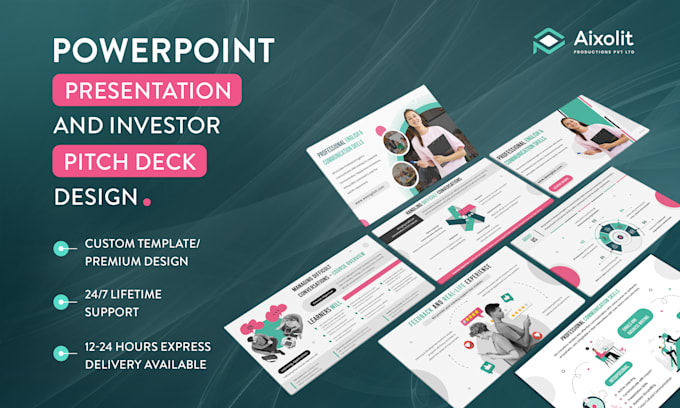 Do powerpoint presentation and investor pitch deck design within 24 by ...