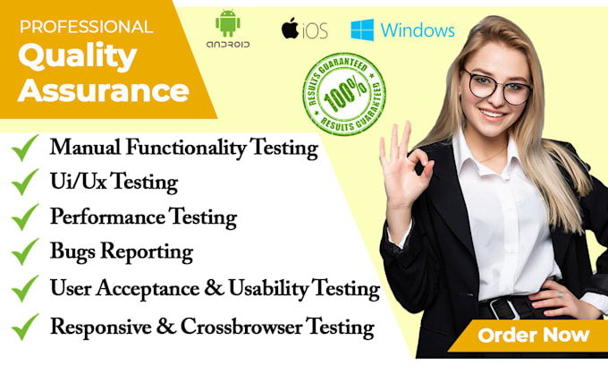 Do Qa Testing Of Apps And Websites On Android Ios And Pc By Zubia Liaqat Fiverr