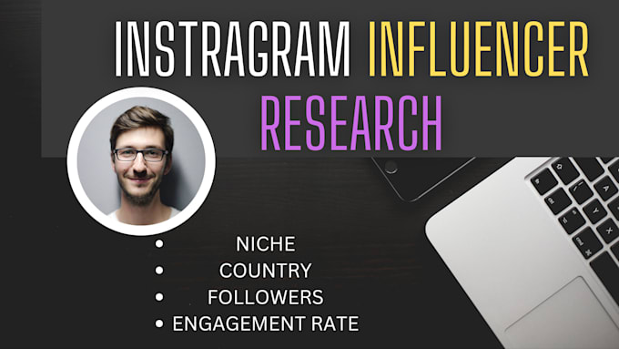 Find best instagram influencer research for your niche by A3l6i8 | Fiverr