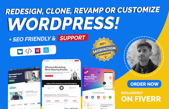 Create, redesign, clone, revamp or customize wordpress website by ... Create, redesign, clone, revamp or customize wordpress website by ...