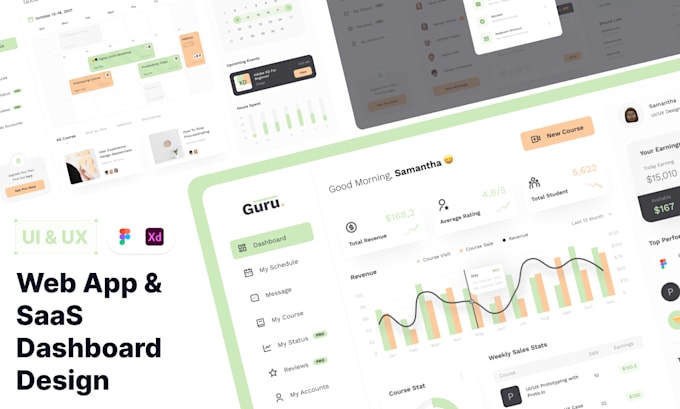 Create dashboard uiux design, admin panel ui and crm dashboard design on figma by Tallumajeed ...