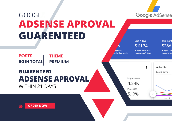 Give guaranteed adsense approval for your website by Dilmadhuu | Fiverr