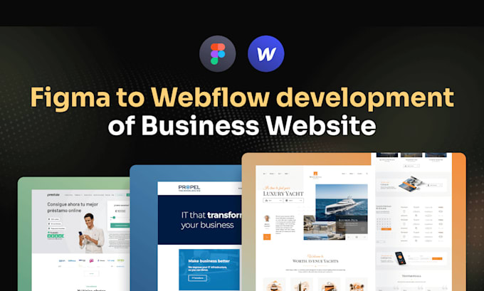 Convert your figma design into a business website on webflow by Excmax ...