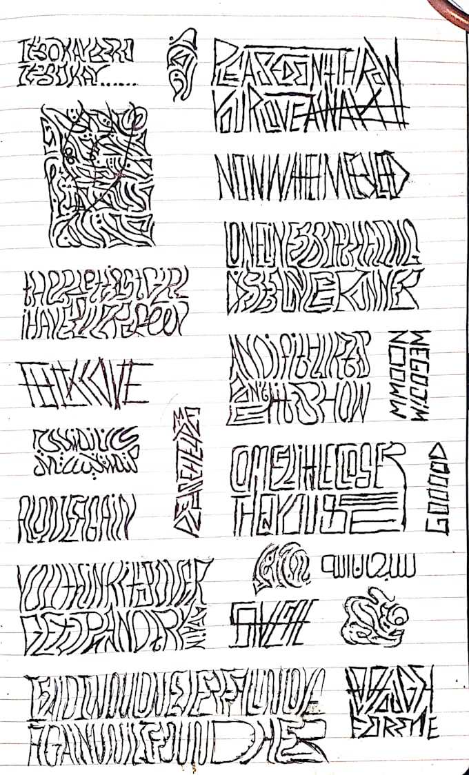 Make a hand littering design for your words by Eyadgarden | Fiverr