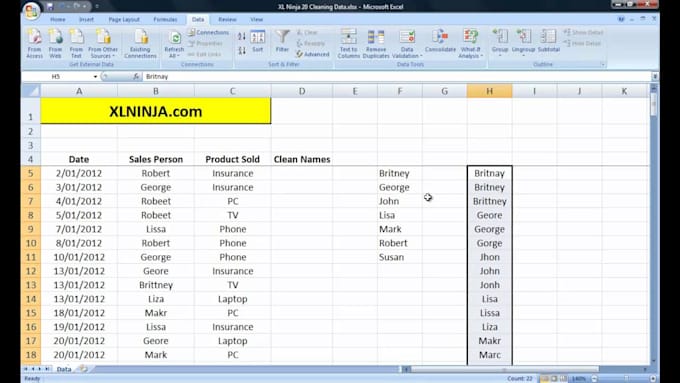 Clean your data in excel at very nominal charges by Sanidhyasehgal | Fiverr