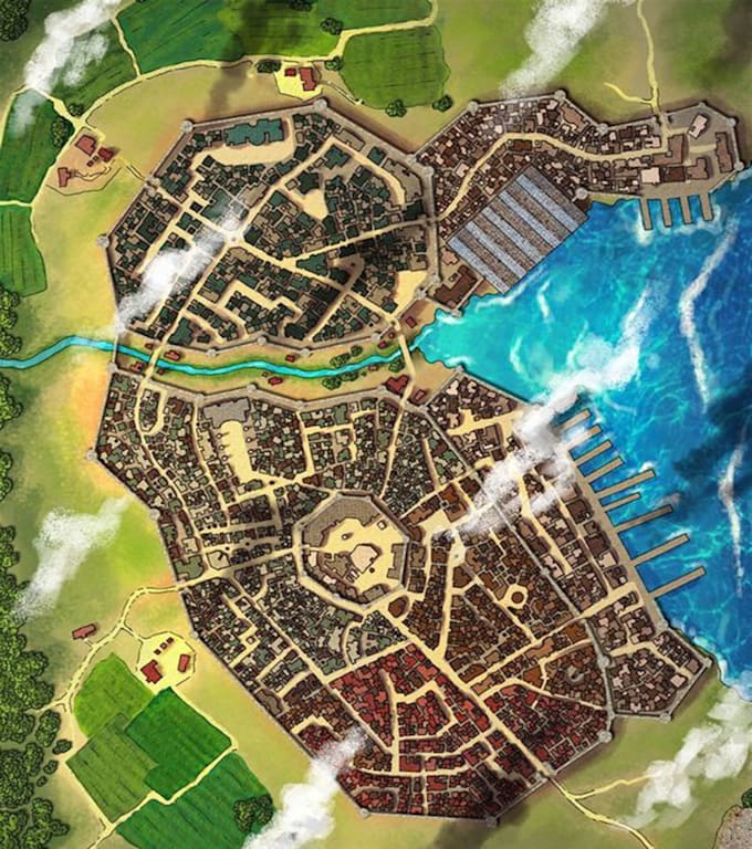 Create an awesome fantasy map for you by Saartjiecronie | Fiverr